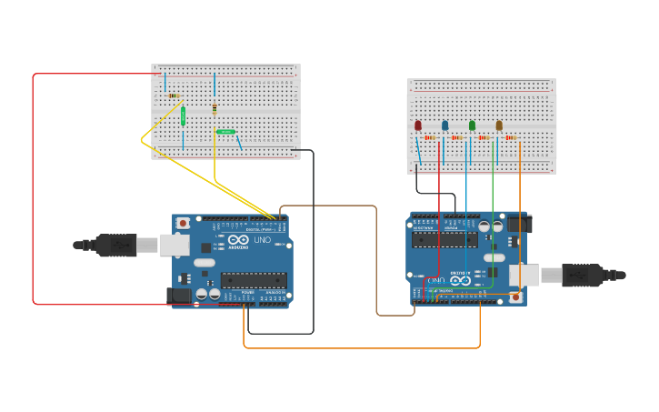 Circuit design Lab 2 - Double tilt sensor | Tinkercad