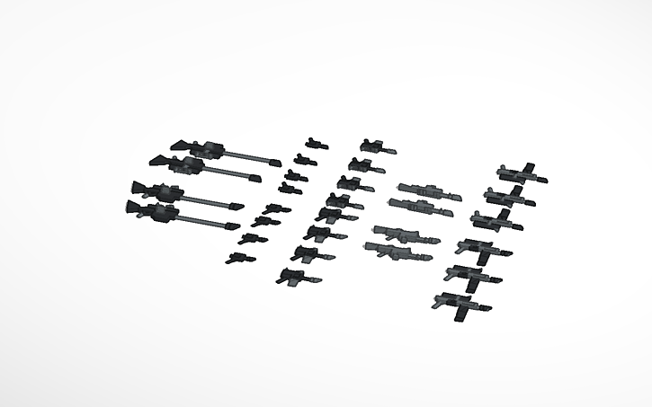 3D design Copy of Dillon's lego Guns Sliced for printing - Tinkercad