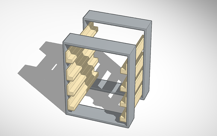 3D design cooling rack - Tinkercad