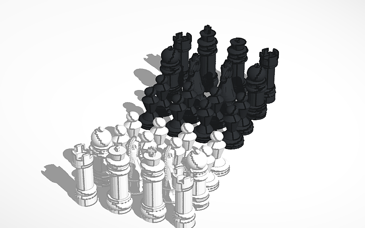 3D design Chess - Tinkercad