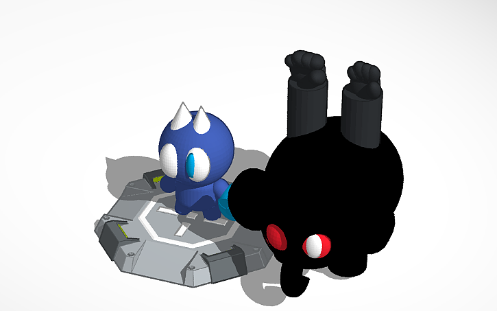 3D design demon with creature | Tinkercad