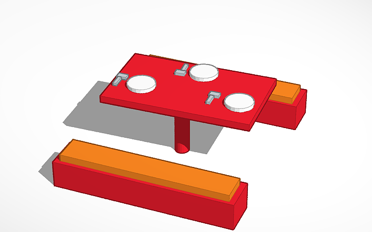 3d Design Table And Chairs Tinkercad