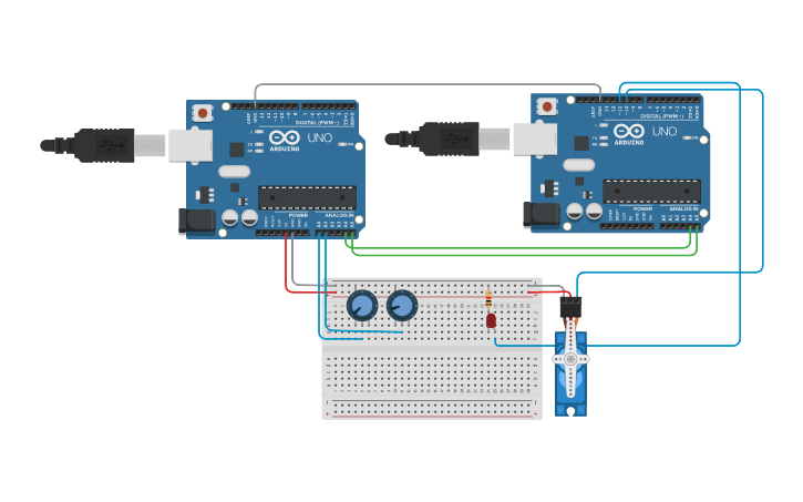 Circuit Design I2c Communication Tinkercad