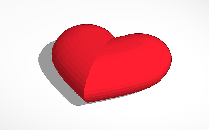 3D design Heart Simple | Tinkercad