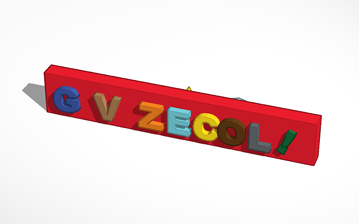 3D design my name tag - Tinkercad