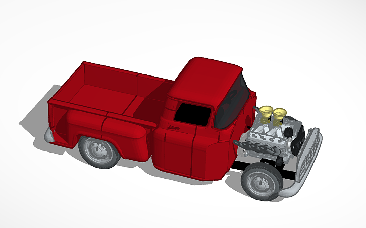 3D design 50's chevy rat rod | Tinkercad