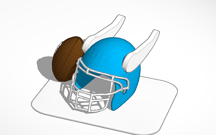 3D design Ripley Football Helmet | Tinkercad