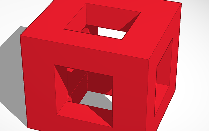 3D design cuadrado hueco | Tinkercad