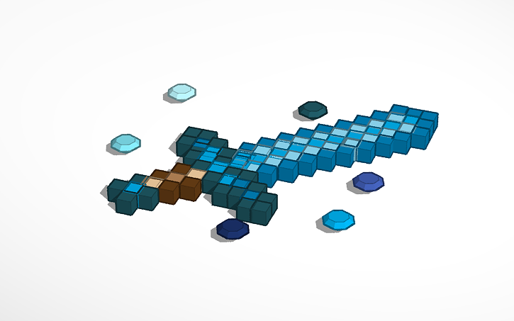 3D design diamond sword | Tinkercad