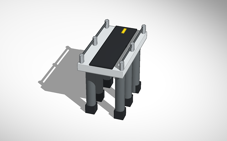 3D design Beam Bridge - Tinkercad