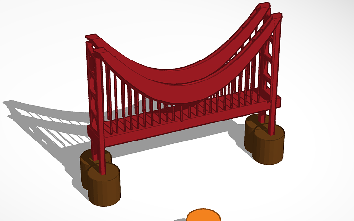3D design Roesser Parabola Golden Gate Bridge | Tinkercad
