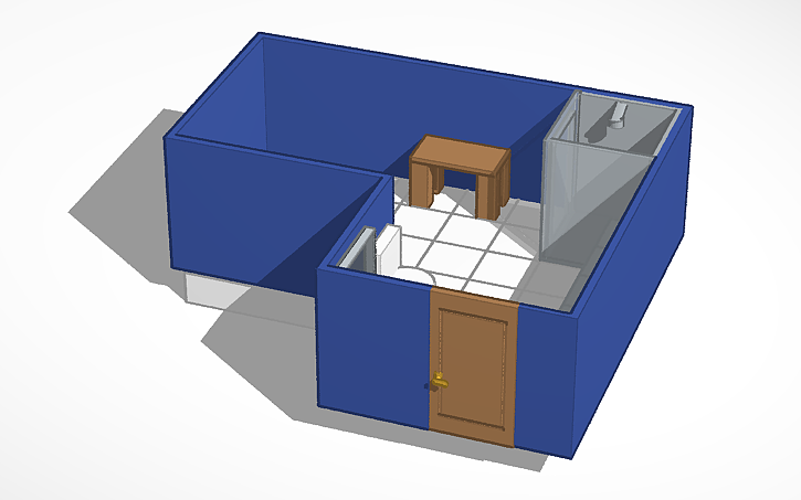 3D design dream bathroom - Tinkercad