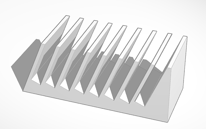3D design Glass Rack - Tinkercad