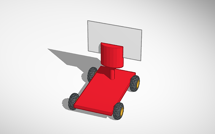 3D design Wind powered cart thingy - Tinkercad
