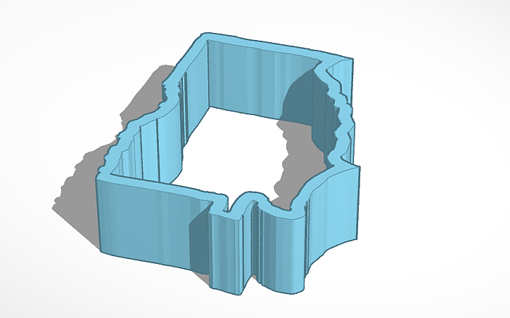 3D design Georgia Cookie Cutter | Tinkercad
