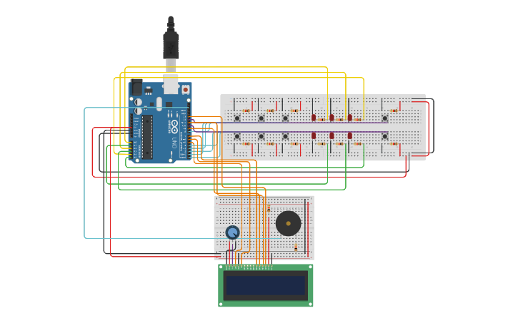 Circuit design BrailleTranslator - Tinkercad