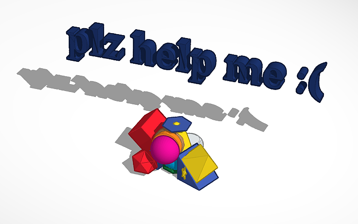 3D design plz help me | Tinkercad 3D design plz help me | Tinkercad