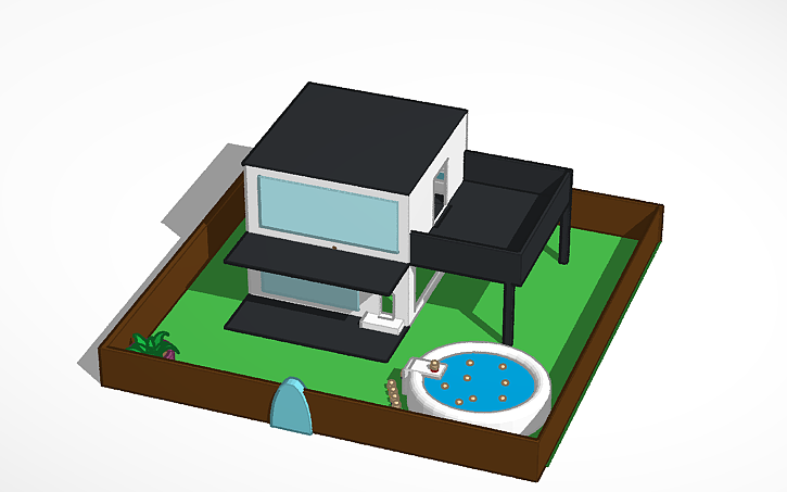 3D design casa moderna - Tinkercad