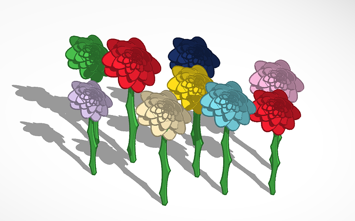 3D design Copy of too many flowers thinger - Tinkercad