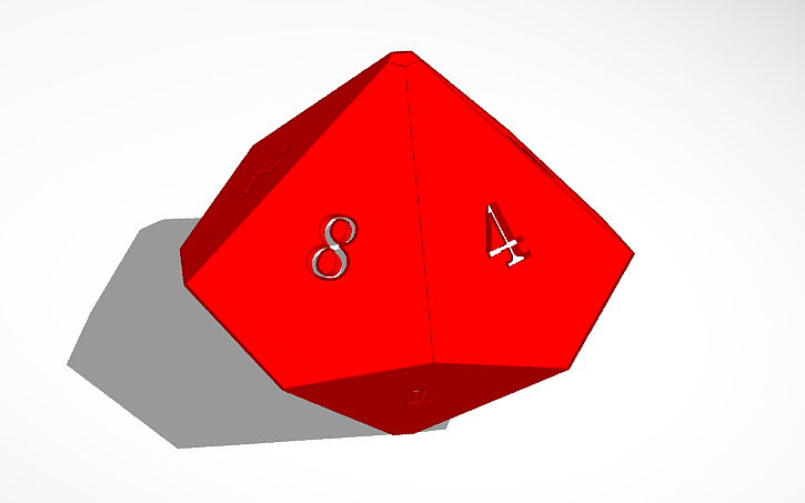 3D design D10 - Tinkercad