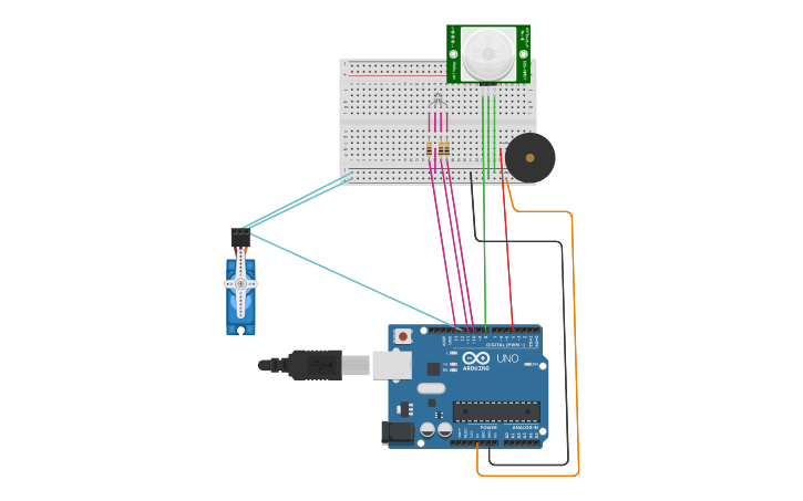 Circuit Design Pir Motion Detector Tinkercad