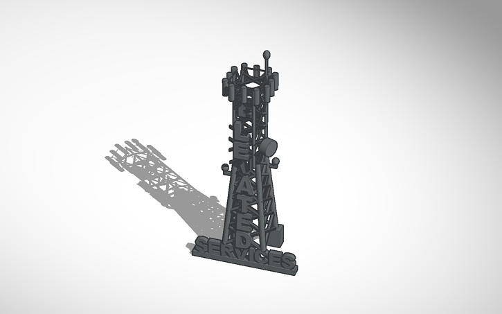 3D design Elevated Self-Support Tower | Tinkercad