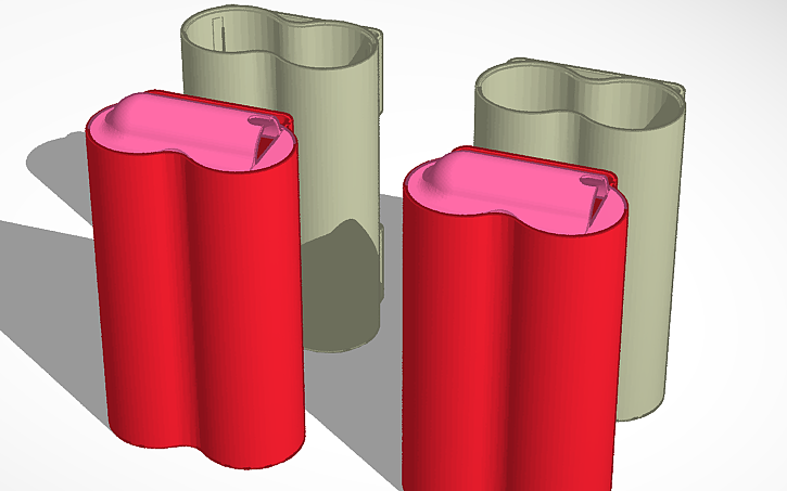 3D design 21700 Slim Goggle Case | Tinkercad