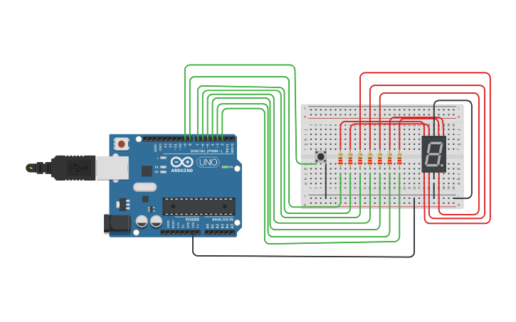 Circuit design DIGITAL DICE - Tinkercad Circuit design DIGITAL DICE - Tinkercad