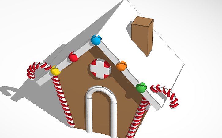 3d Design Gingerbread House Tinkercad