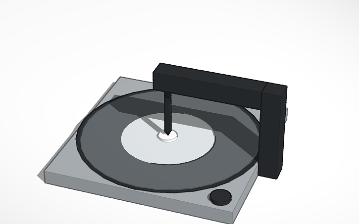 3D design record player | Tinkercad