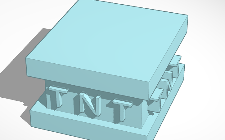 3D design T N T - Tinkercad