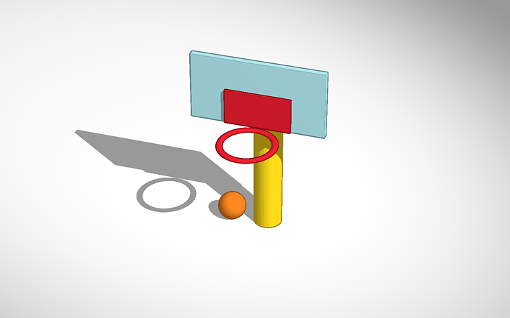 3D design Basketball Hoop - Tinkercad