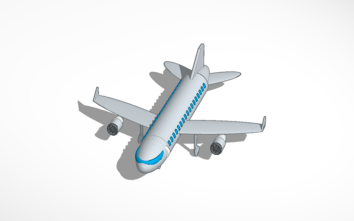 3D design airplane - Tinkercad