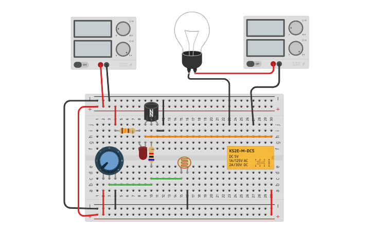 Circuit design Relé - Tinkercad