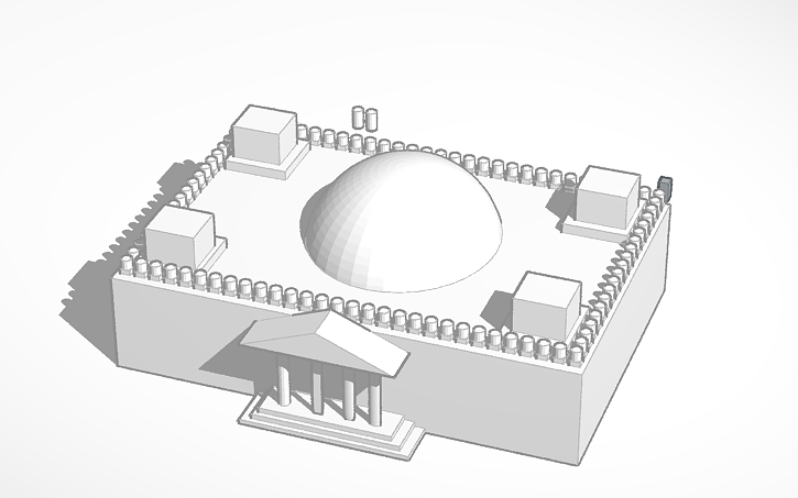 3D design reichstag - Tinkercad