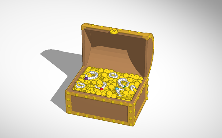 3D design Treasure Chest - Tinkercad