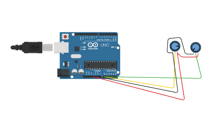 Circuit Design Joystick Tinkercad