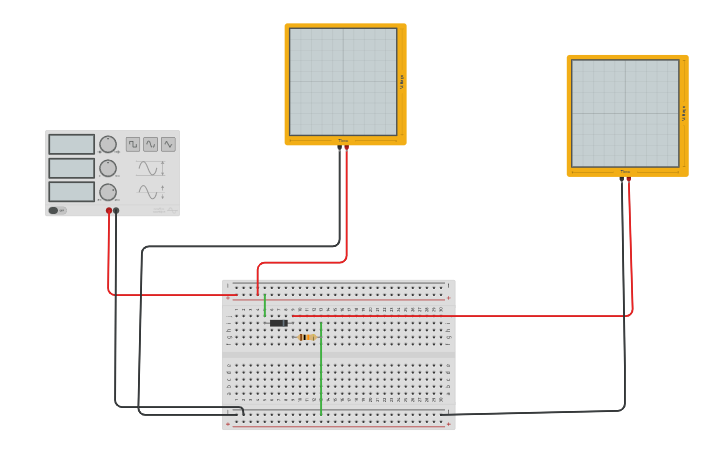 Circuit Design Half Wave Rectifier Tinkercad