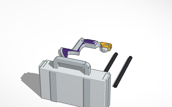 3D design Juuzou's quinque (tokyo ghoul) along with a suit case | Tinkercad