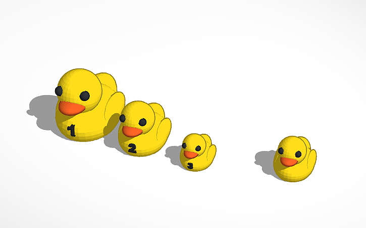 3d Design Duck Tinkercad