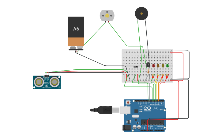 Circuit Design Projectionists Liquid Level Indicator For Tank Tinkercad