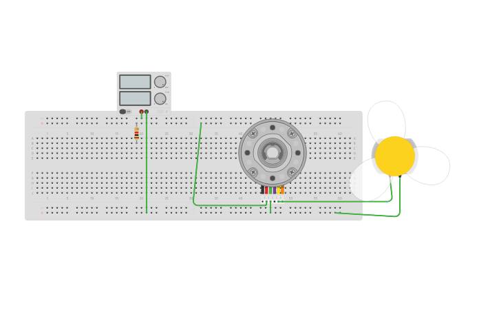 Circuit design Fan - Tinkercad