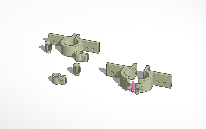 3D design Clamps and filter - Tinkercad
