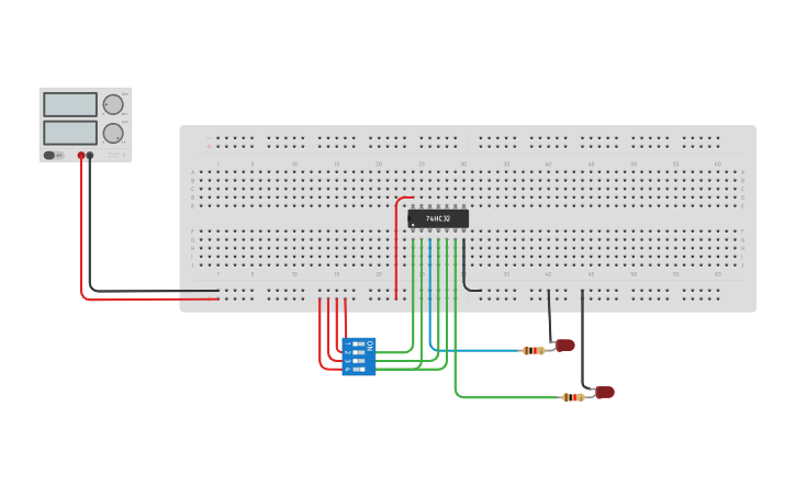Circuit design Encoder - Tinkercad