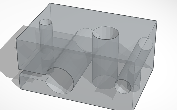 3D design E3D V6 Heat Block - Tinkercad