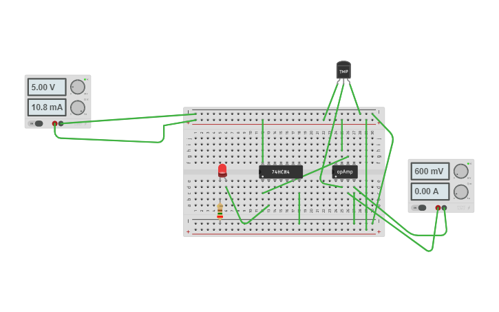 Circuit design automatic fan contoler | Tinkercad
