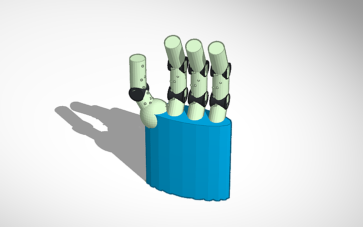 3D design Robotic Hand Model | Tinkercad