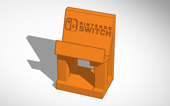 3D design upgrade nintendo switch holder - Tinkercad