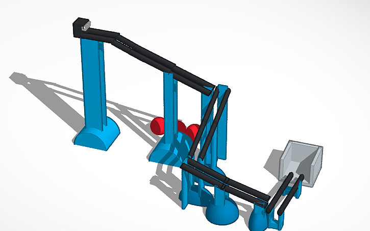3D design Ball Run Track - Tinkercad