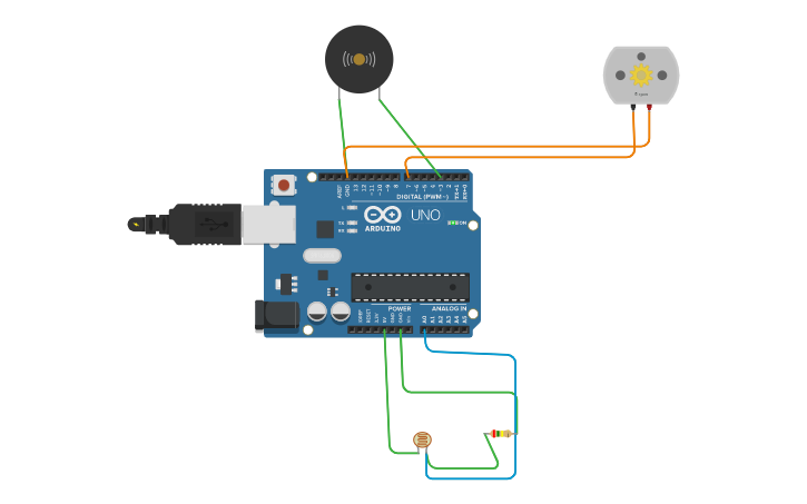 Circuit design ascensor | Tinkercad